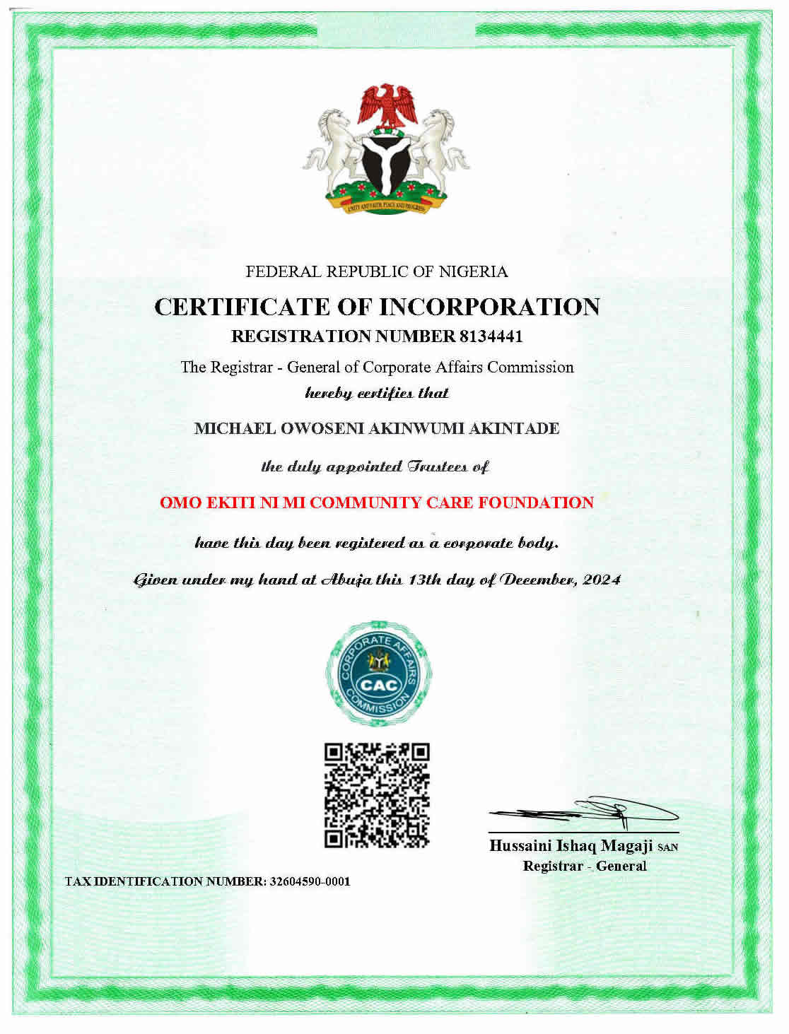 Ọmọ Èkìtì Ni Mí Foundation – Ise Loogun Ise